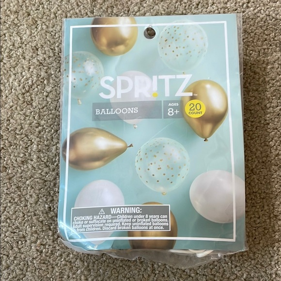 Spritz | Party Supplies | Spritz Gold And White Party Balloons Metallic ...